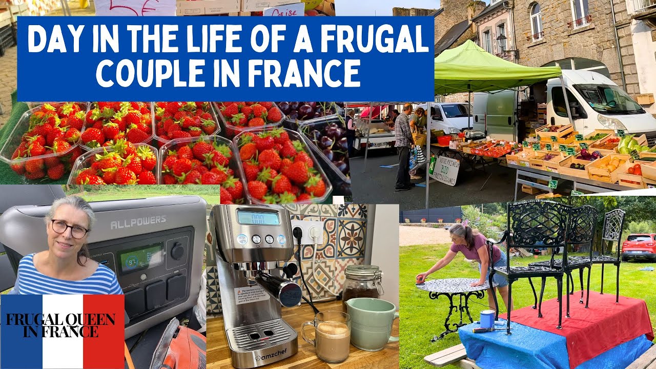 A day in the life of frugal couple in France. #ditl #france #thrifty # ...