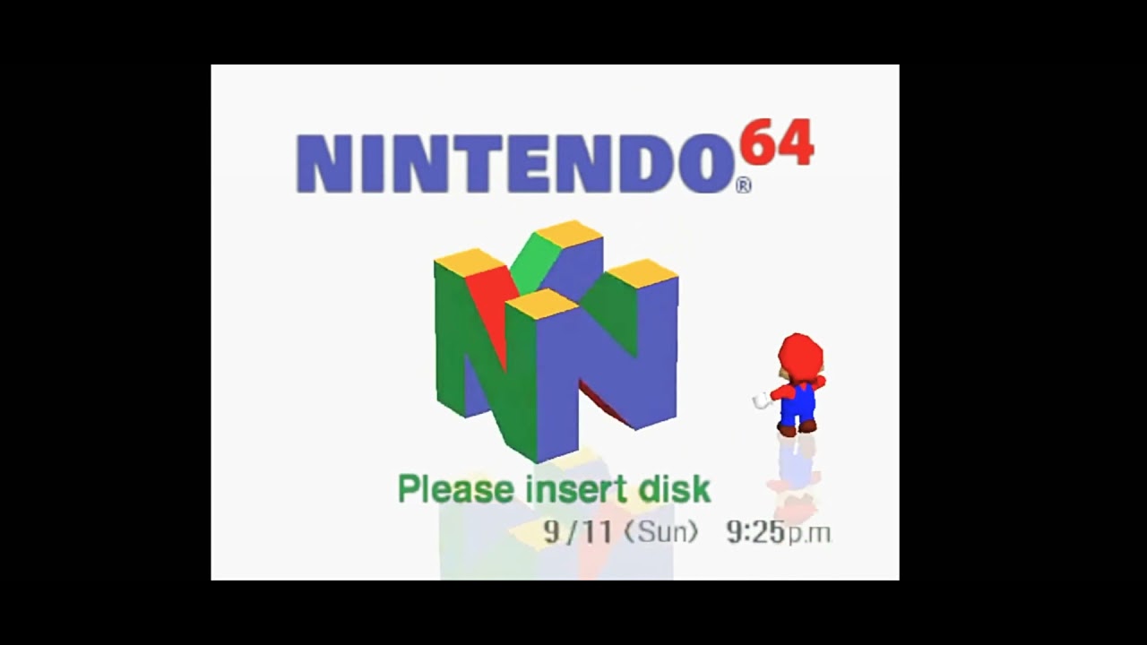 Nintendo 64 startup (with disk) - YouTube