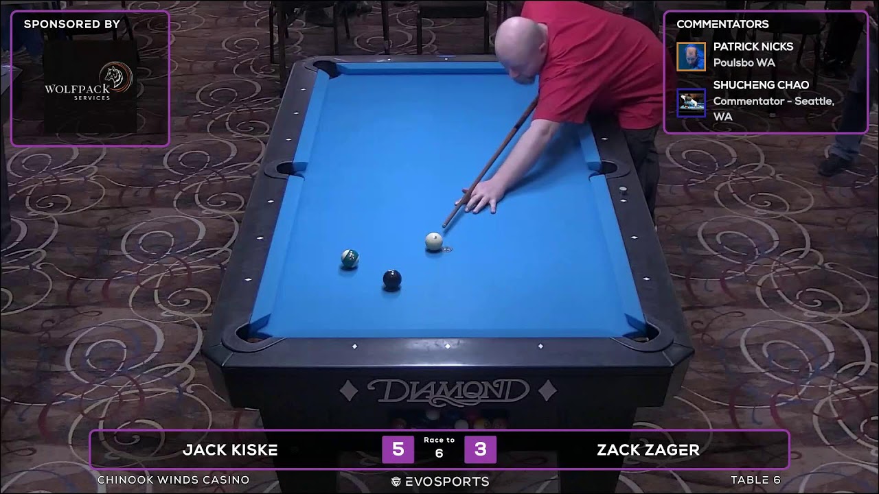 JACK KISKE vs ZACK ZAGER - WBCA 8 BALL 2025 - TABLE 6 | EvoSports - YouTube