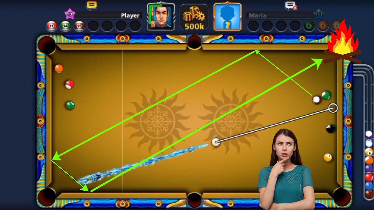 7 amazing and beautiful shots in the 8 ball pool - YouTube