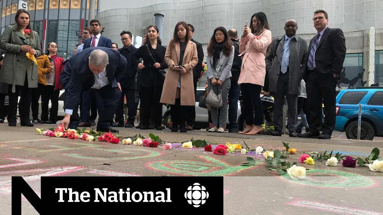 Toronto van attack victims remembered in vigil one year later - YouTube