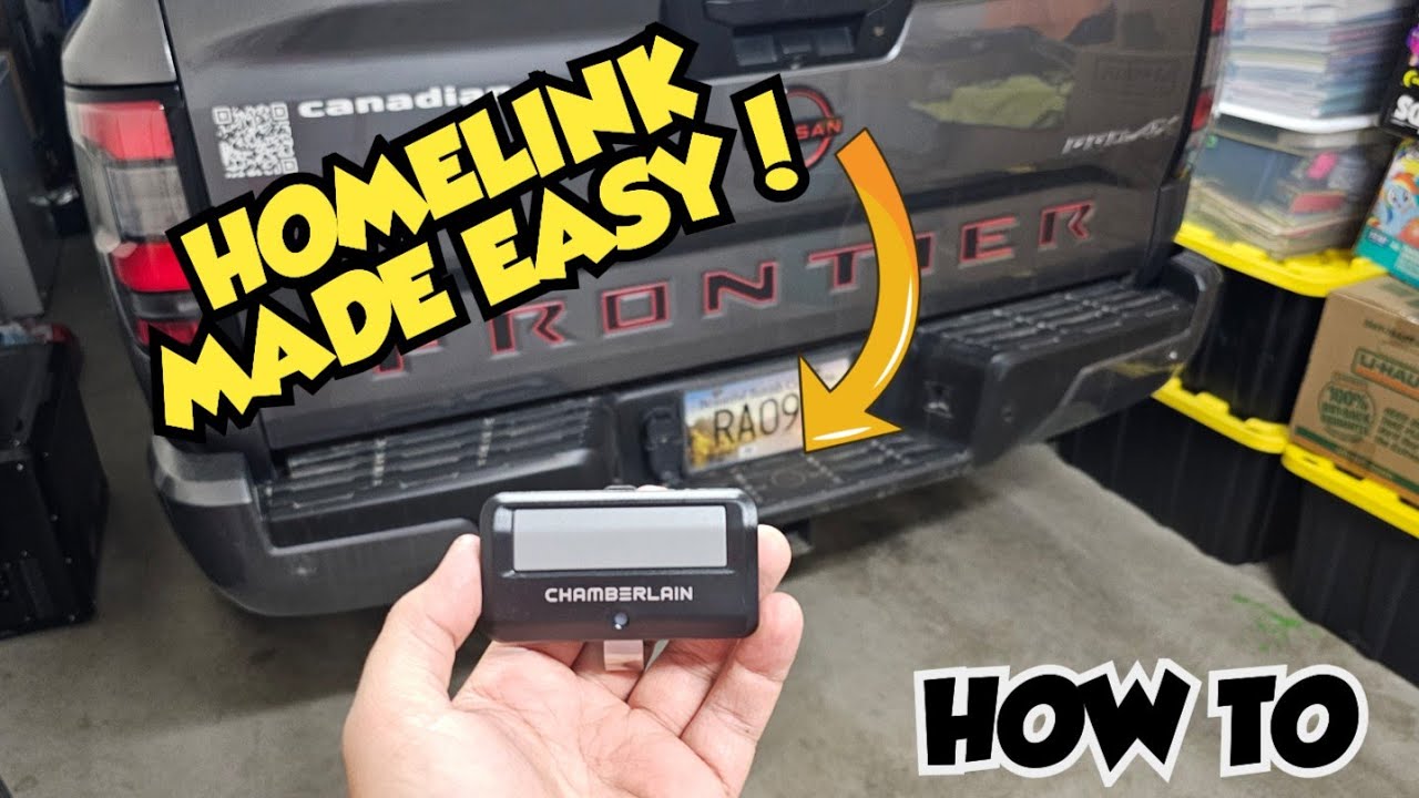How To Set Up Homelink On Your Nissan Frontier Pro-4x - YouTube