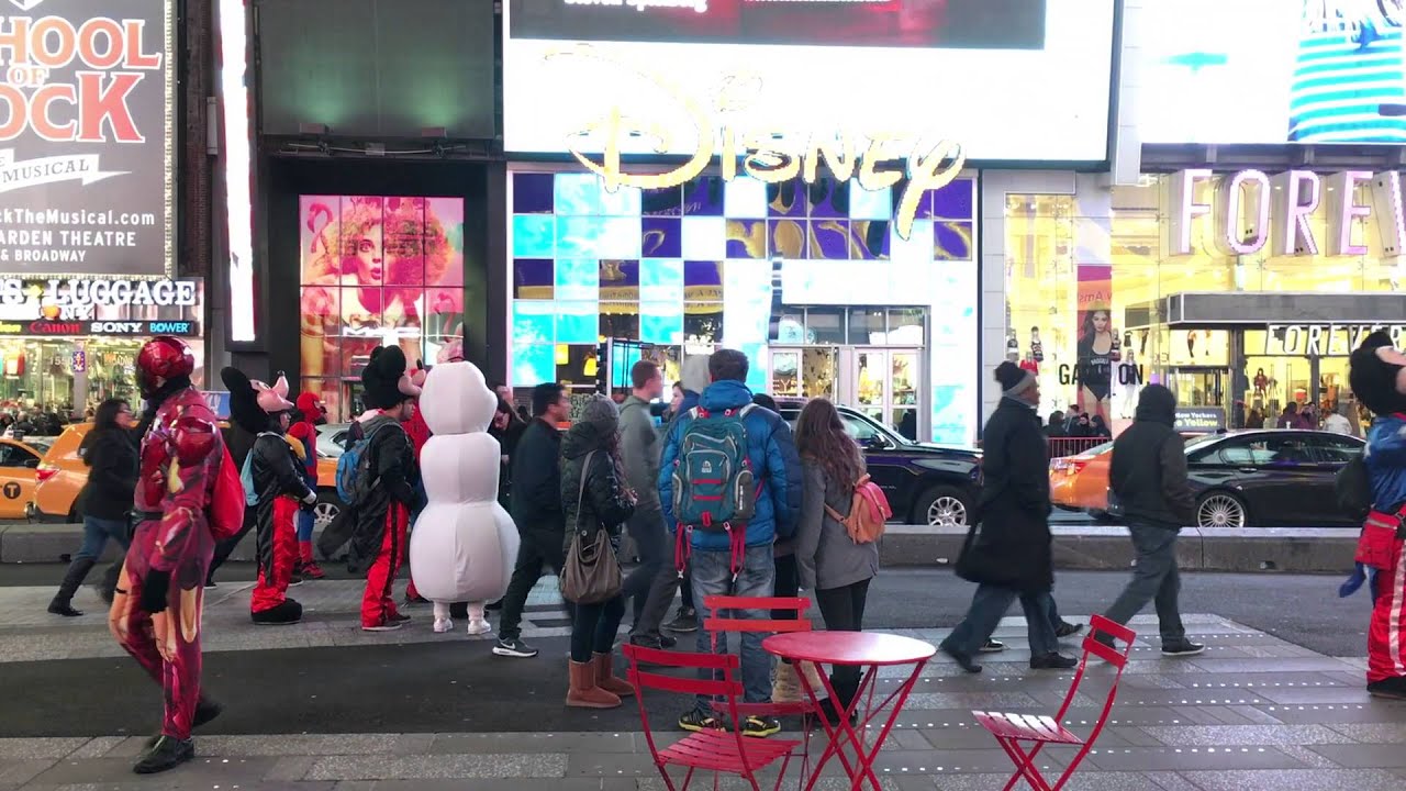 Live Disney at Time Square New York - YouTube