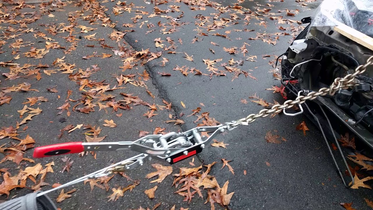 Honda Accord 2006 frame support deformed straightening come along ...