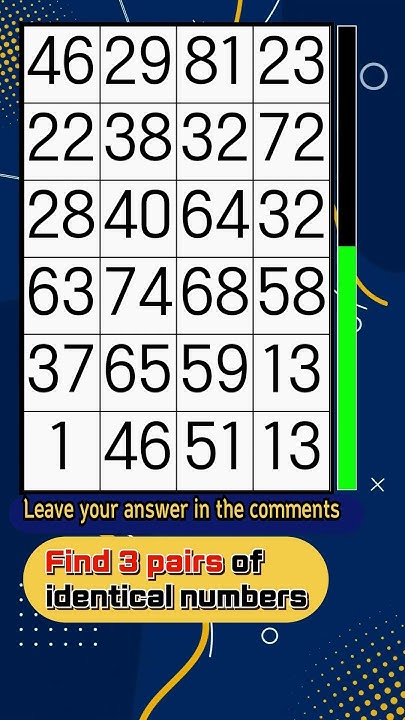 Find the duplicate numbers 742 - YouTube