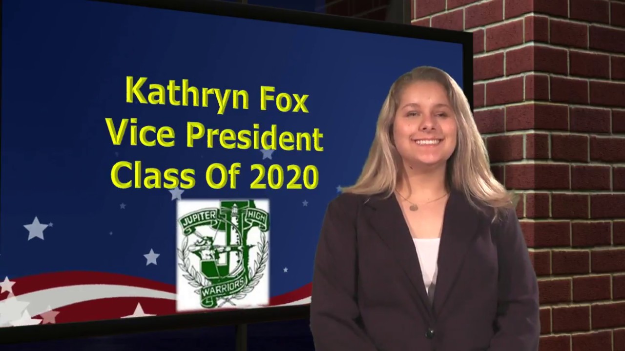 Class of 2020 Candidate Speech for VP: Kathryn Fox - YouTube