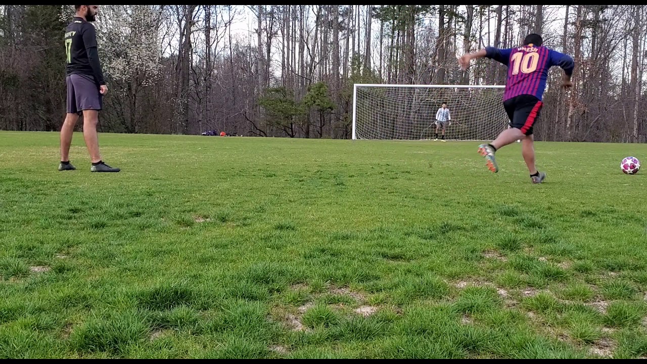 Free kick practice 2 - YouTube