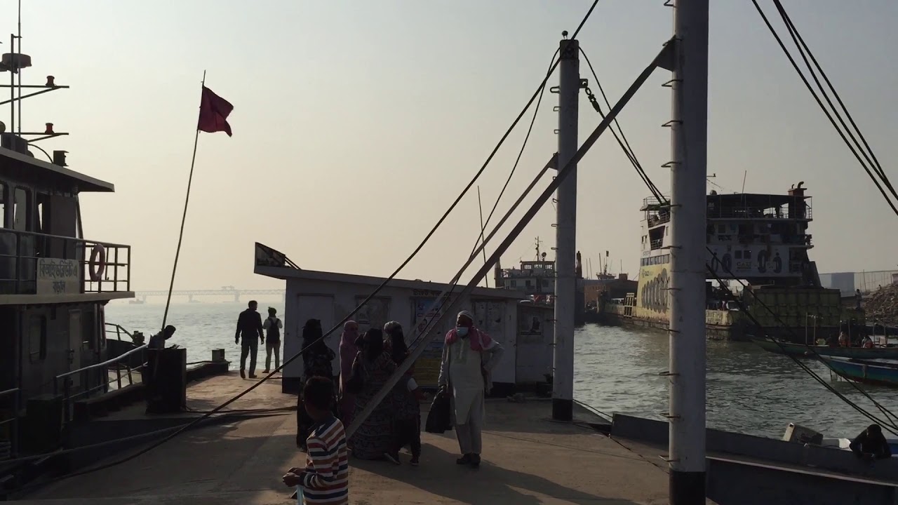 Mawa Ferry Ghat Bangladesh - YouTube