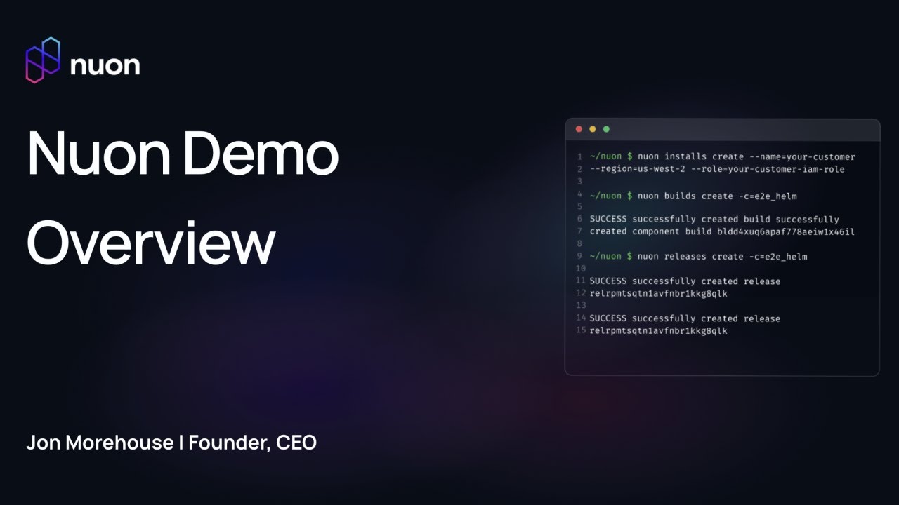 Nuon Demo Overview by Founder, CEO of Nuon - YouTube