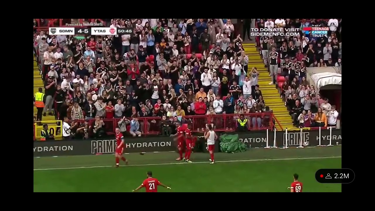 CASTRO GOAL!! YouTube AllStars 5-4 Sidemen FC - YouTube