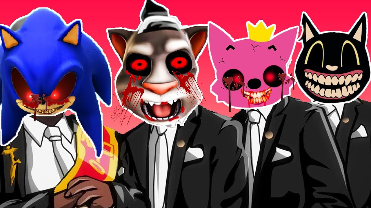 Sonic.EXE & Pinkfong.EXE & Talking Tom.EXE & Cartoon Cat - Coffin Dance ...