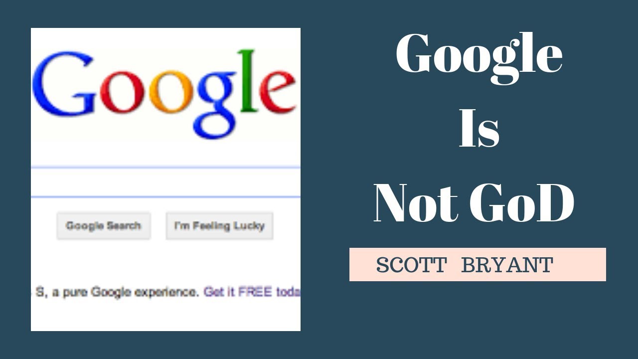 Google is not god And the book you read may not have all the answers on ...