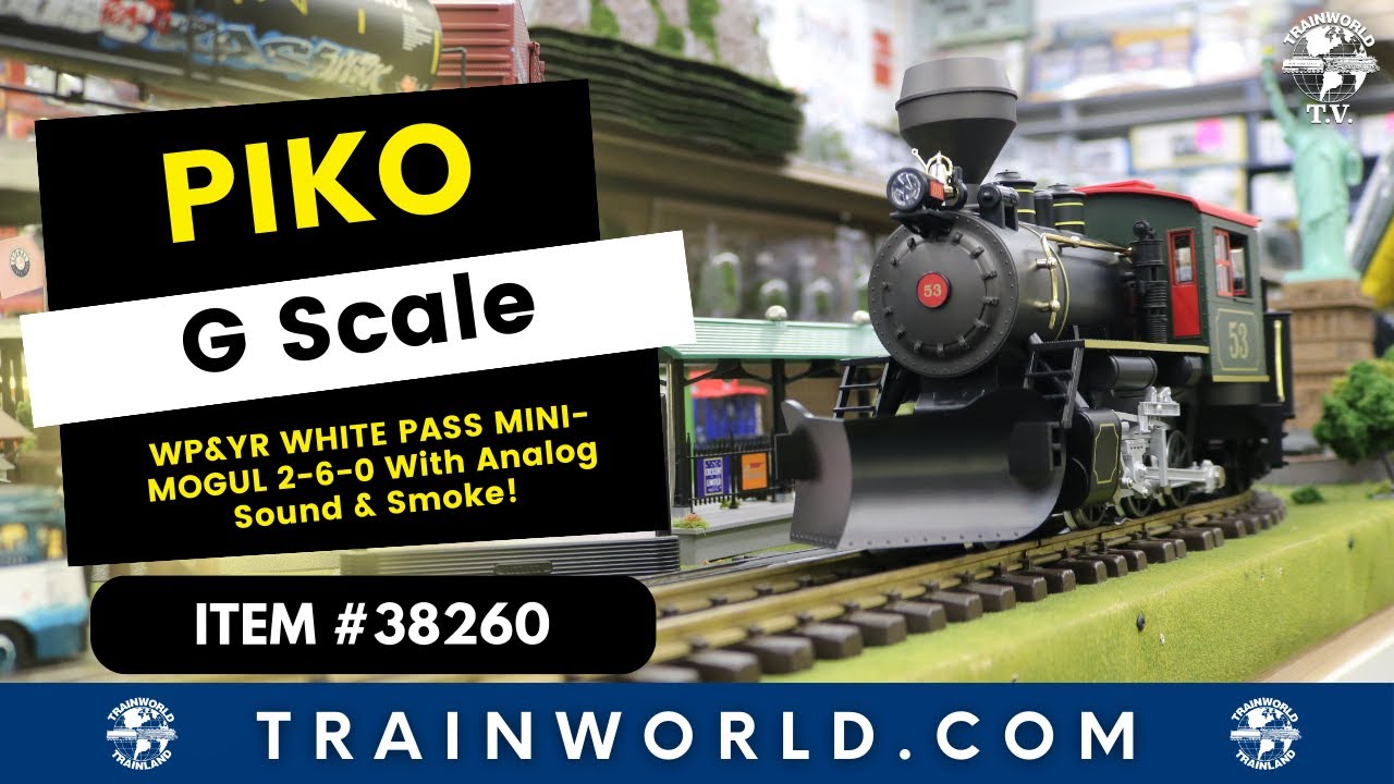 PIKO G Scale WP&YR White Pass Mini Mogul - YouTube