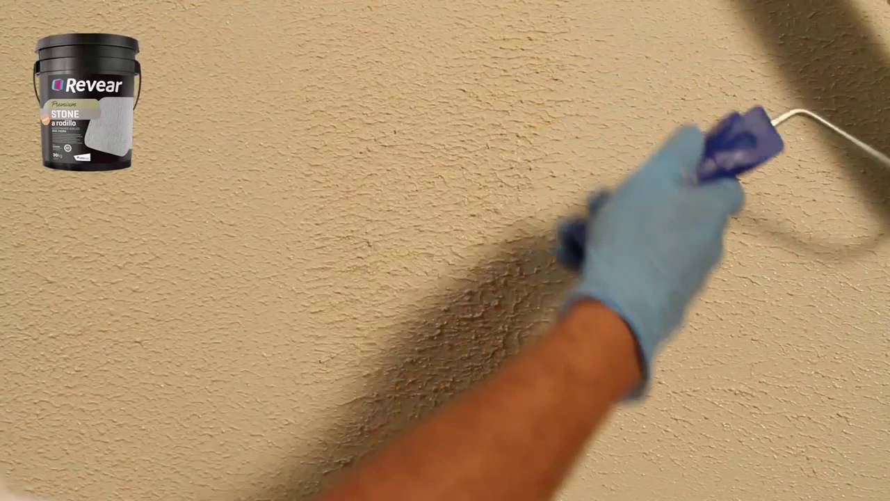 Revear Stone a Rodillo - Revestimiento Acrílico Símil Piedra - YouTube