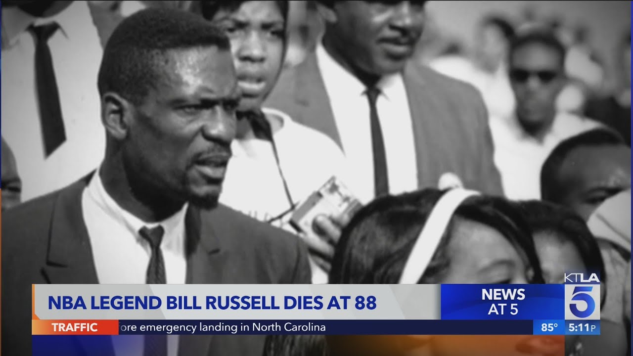 NBA legend Bill Russell dies at 88 - YouTube