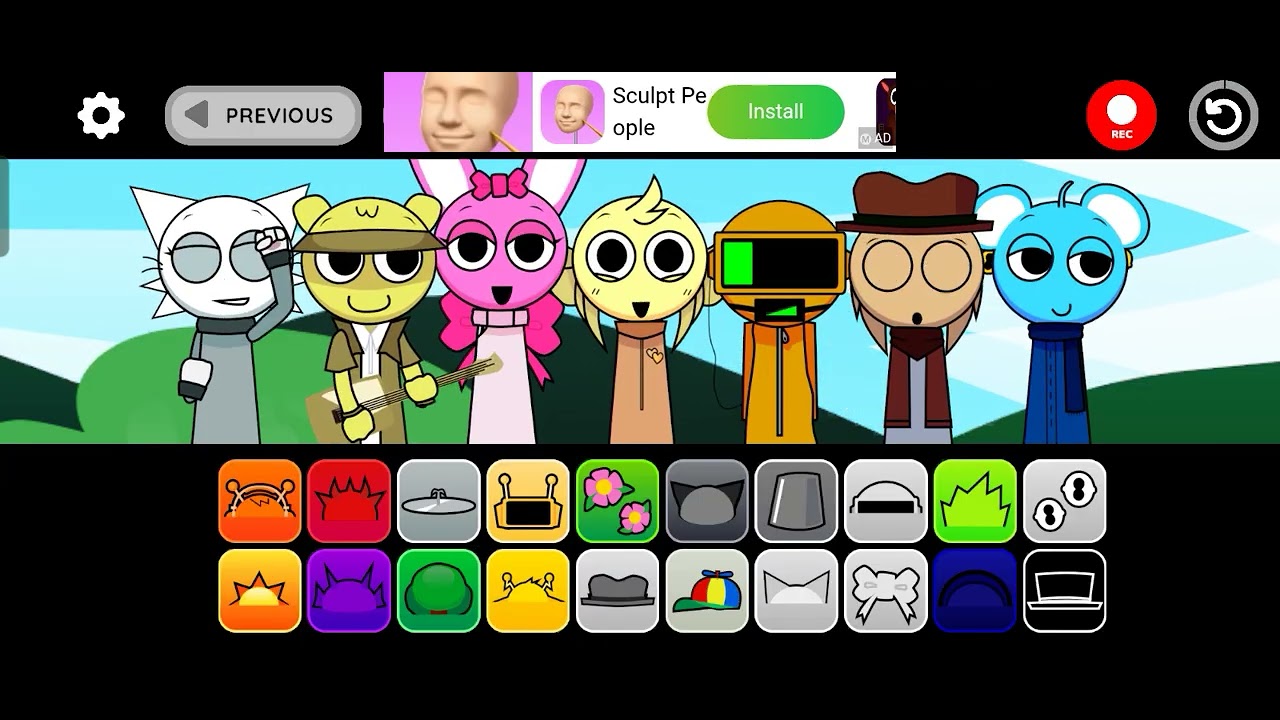 Cute vs scary beats sprunki |Aun's fun world| - YouTube