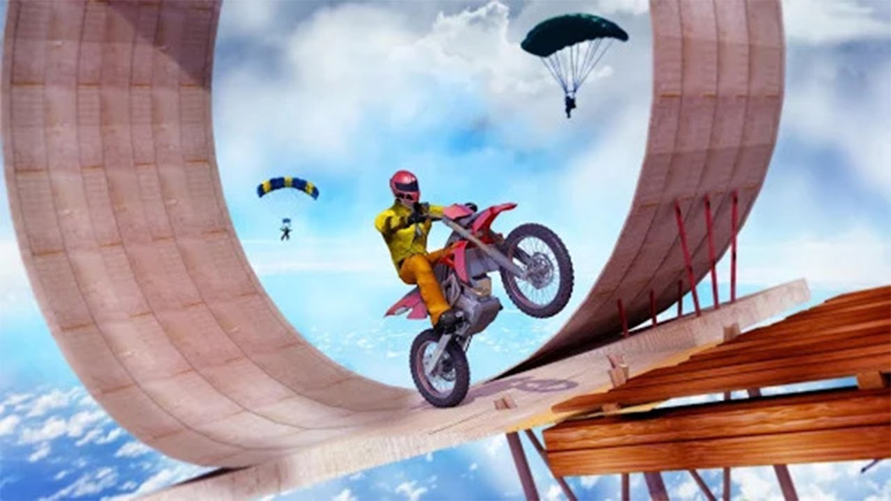 Street Bike Mega Ramp Jump ।Impossible Sports Motor Bike Games ...