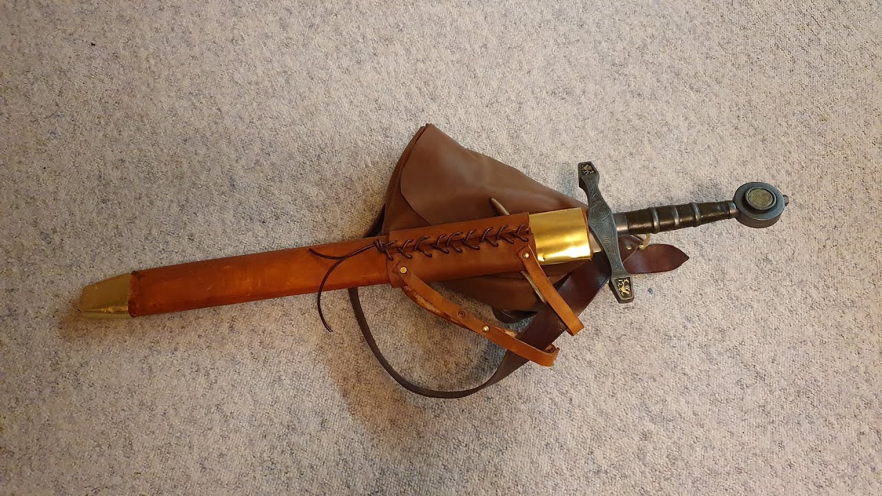 How (not) to make a Larp Sheath and sword holder - YouTube