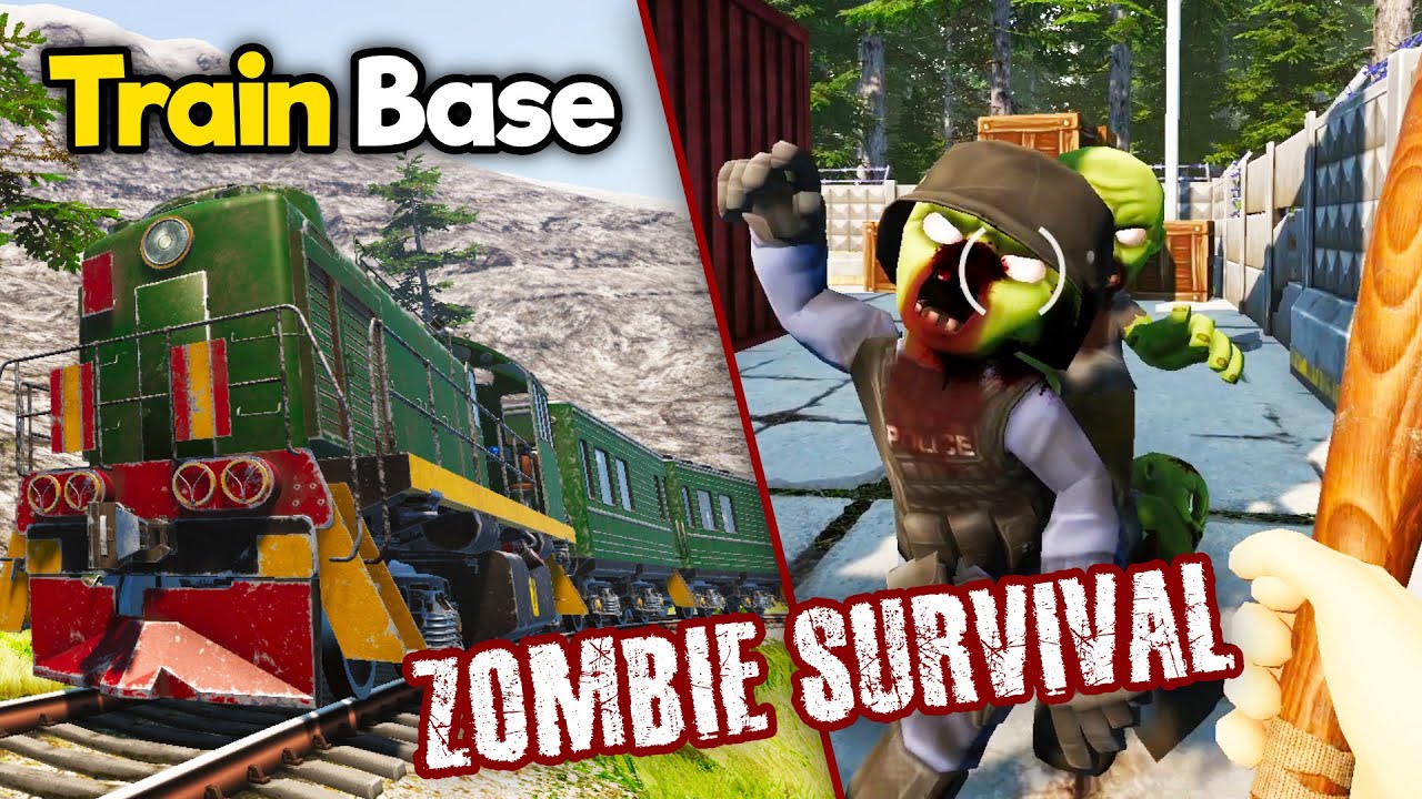TRAIN BASE SURVIVAL in the ZOMBIE APOCALYPSE | Zompiercer | Early ...