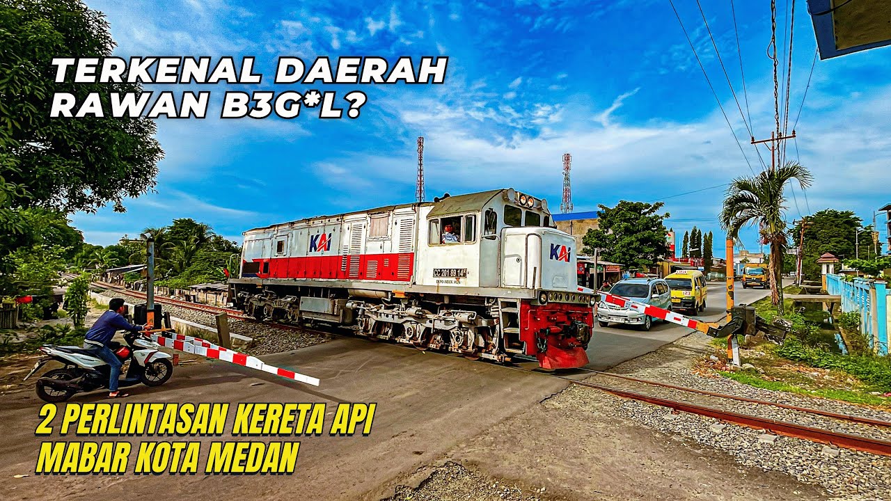 DAERAH RAWAN KRIM*N*L!? 2 Perlintasan Kereta Api Mabar Medan (Jun. 2024 ...