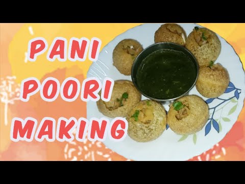 Pani Poori Preparation / Street food /How to prepare Pani poori - YouTube