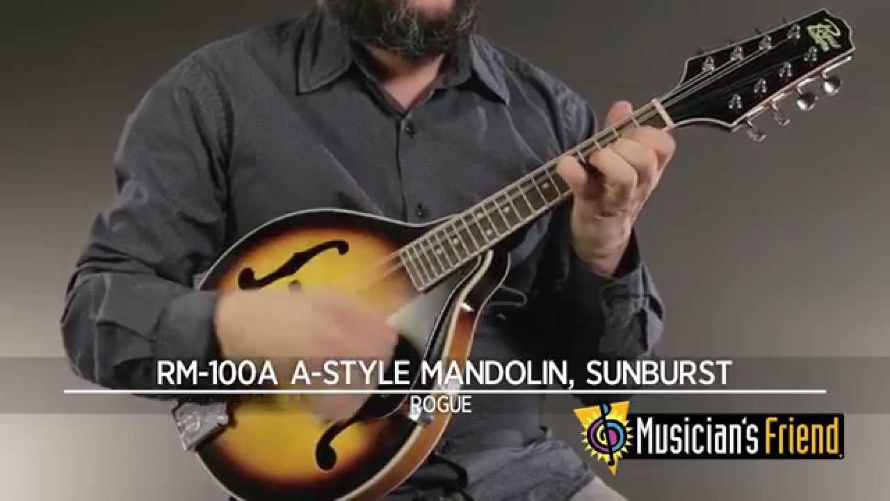 Rogue RM-100A A-Style Mandolin Sunburst - YouTube