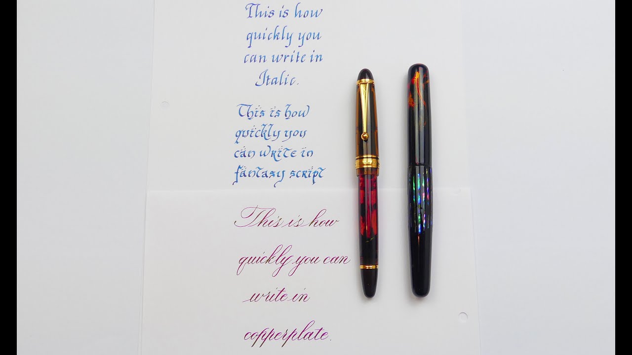 How quickly can you write in Italic, Lord of the Rings and Copperplate ...
