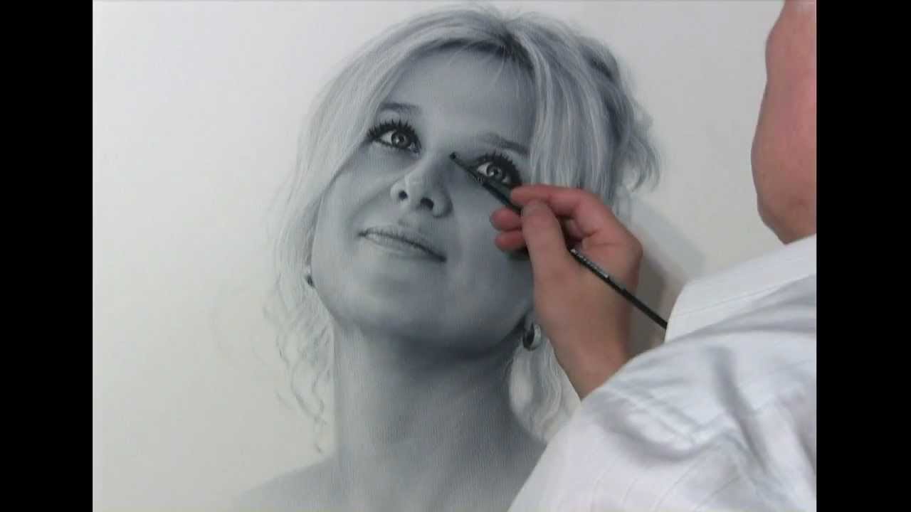 Time-lapse Portrait Drawing Demonstration by David Jamieson #2 ...