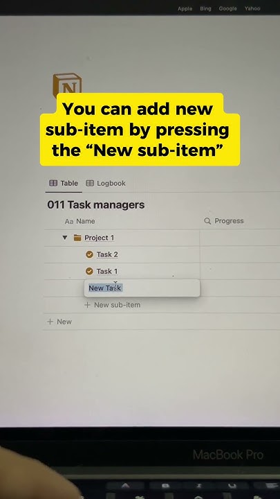 How to add sub-task and use it in Notion - YouTube