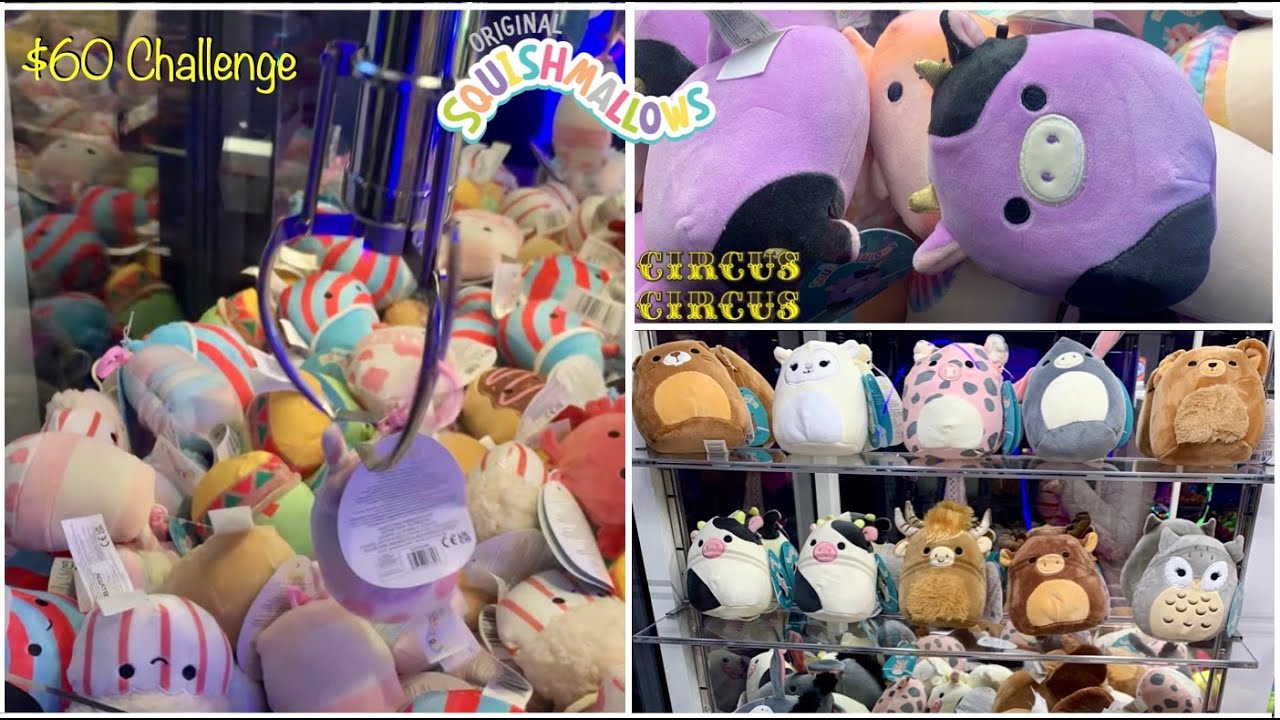 *NEW & RARE* Squishmallows spotted at Circus Circus 😮So many claw ...