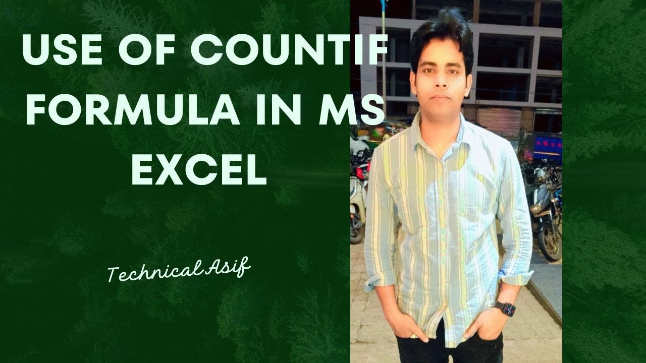 How To Make Attendance In Ms Excel And Steps To Use Countif Formula In Ms Excel Youtube