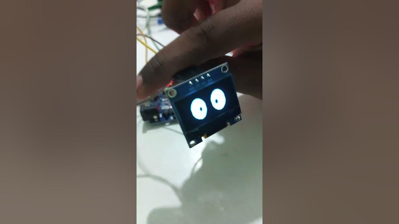 .96" inch (128x64) OLED Display robotic eyes animation with Arduino UNO R3 #arduino # ...