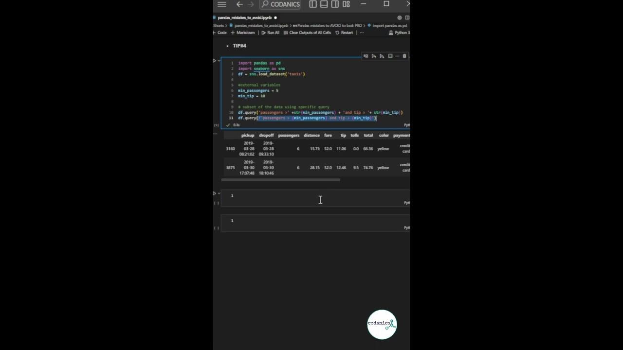 Pandas mistakes to avoid 4 #datascience #python #shorts - YouTube