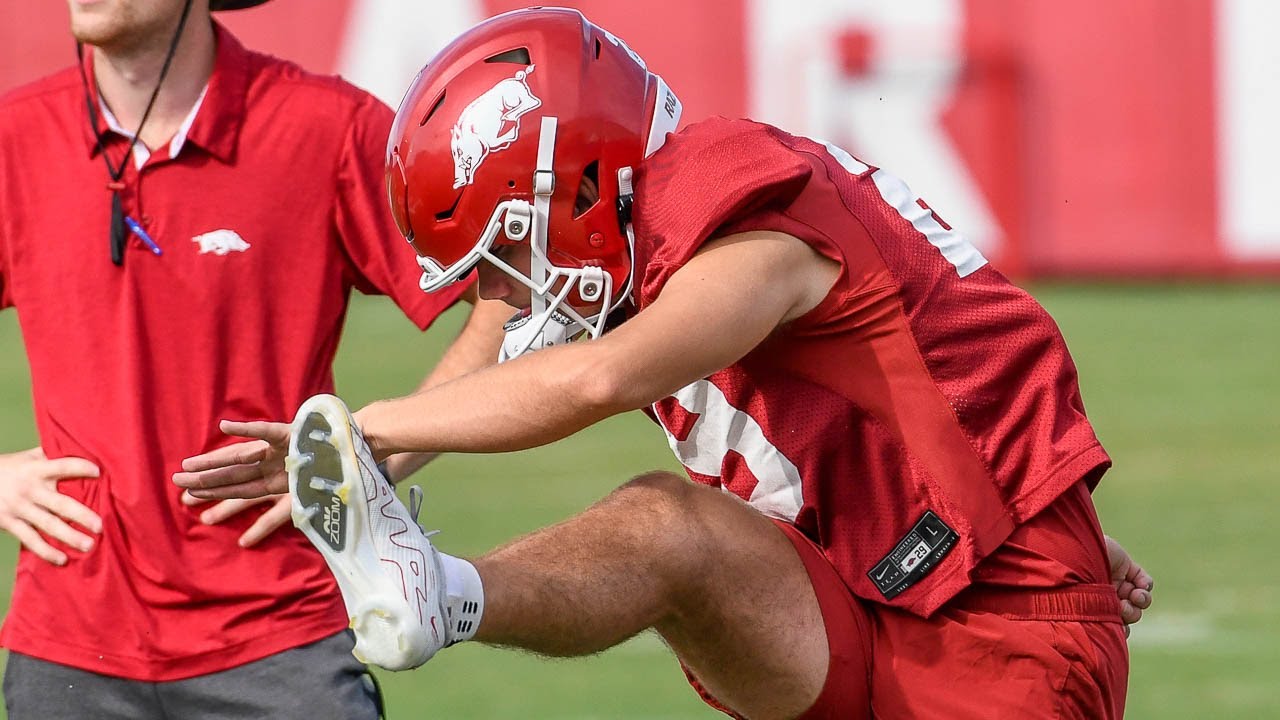 Razorbacks kicker Cam Little, long-snapper Eli Stein after Sunday ...