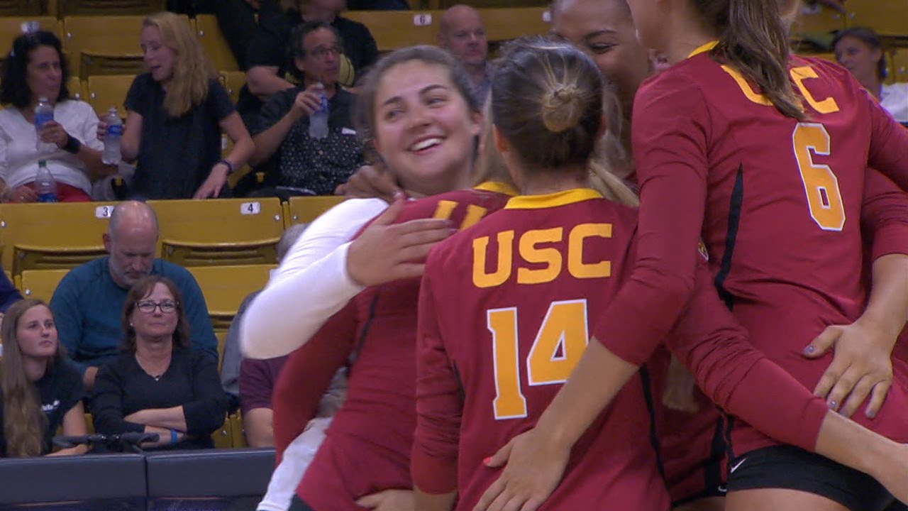 Recap: USC women's volleyball powers past Colorado - YouTube