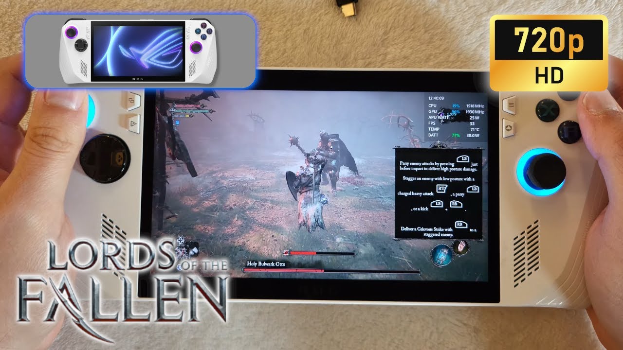 ASUS ROG Ally | Lords of the Fallen (2023) | 720p | Medium settings ...