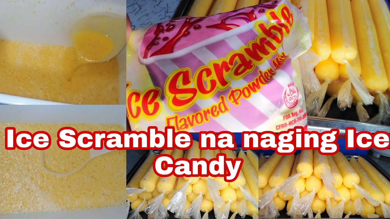 Ice Scramble na naging Ice Candy |Ice candy Mango Flavor - YouTube