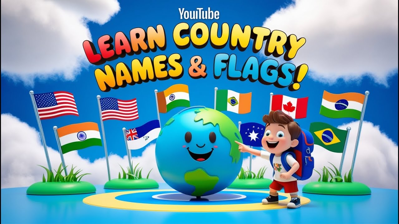 Learn 30 Country Names for Kids | Fun & Educational Video | Learn ...