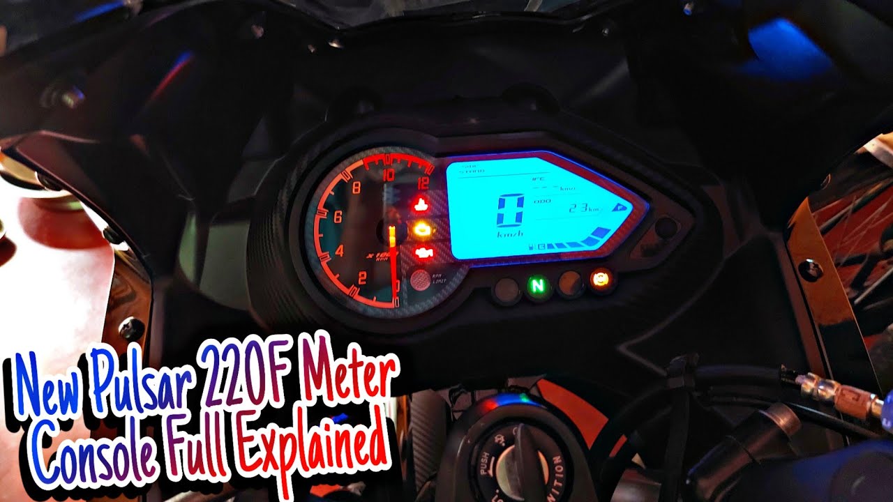 2021 Pulsar 220F Meter Console Full Explained | 2 New Features | 2021 ...