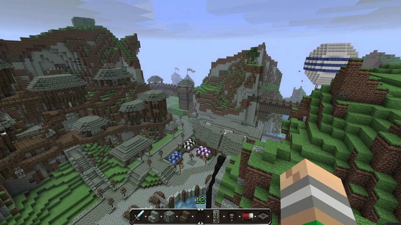 Minecraft - Epic Mountainside Build - Creation Nation - YouTube