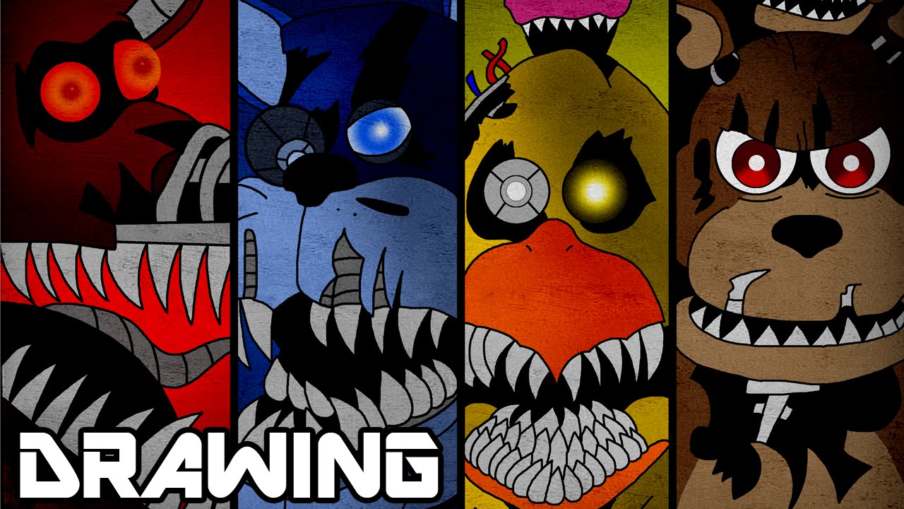 Speed Drawing - Your Worst Nightmare (FNAF 4) - YouTube
