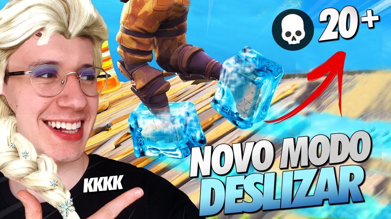 VIREI A ELSA?! NOVO MODO GELO NO FORTNITE - YouTube