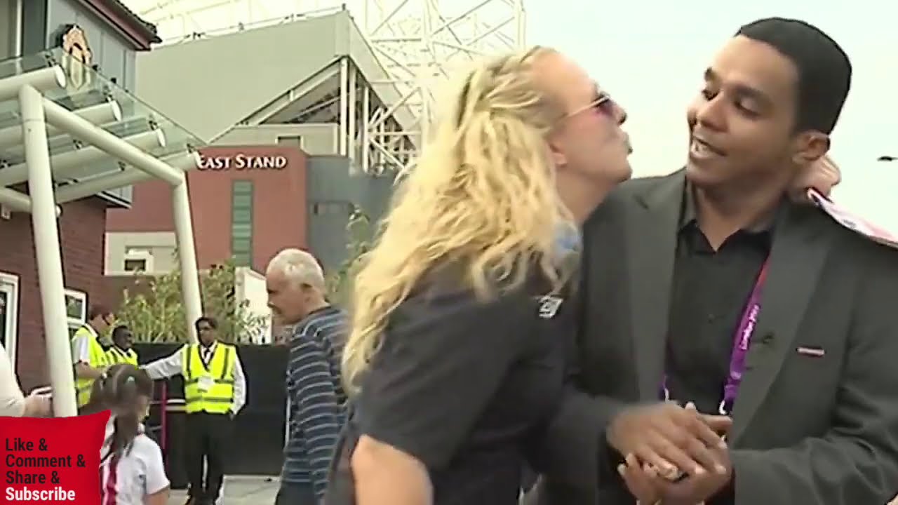 When reporter get kisses on live television 2021. 🤣 - YouTube