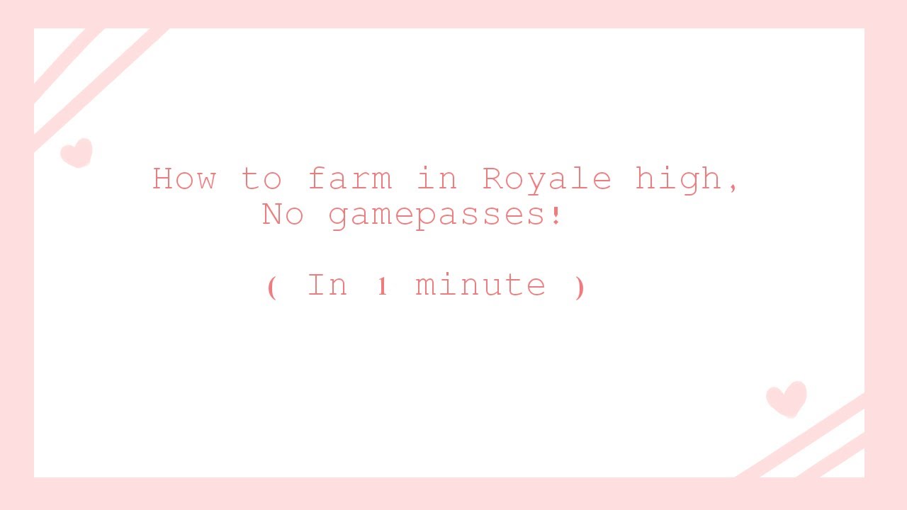 HOW TO FARM IN RH WITHOUT GAMEPASSES | My old routine - YouTube