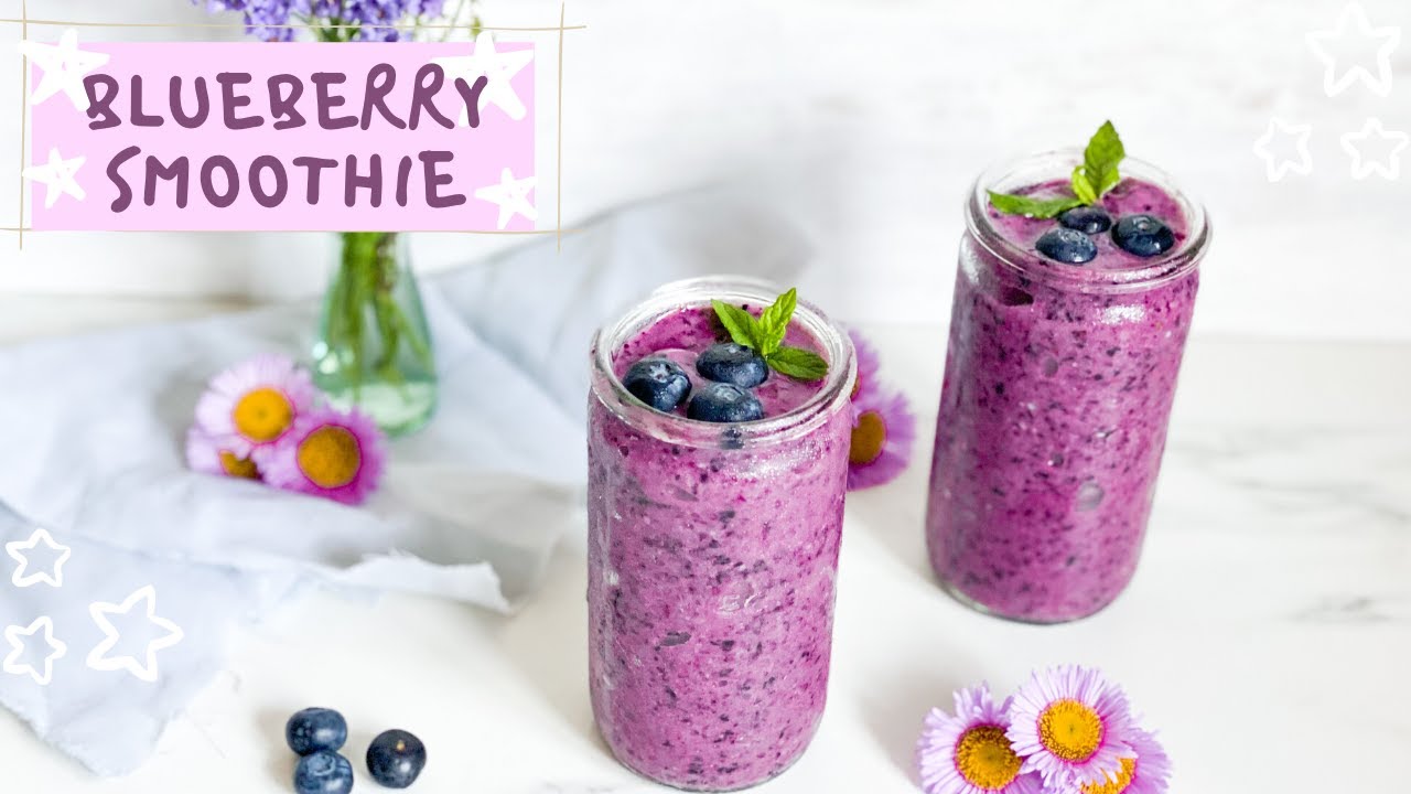 Really Simple 3 Ingredient Blueberry Smoothie - YouTube