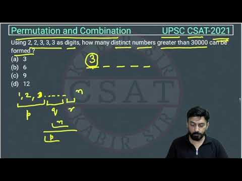 2021 Permutation and Combination Csat Pyq, Using 2, 2, 3, 3, 3 as digits, how many distinct ...