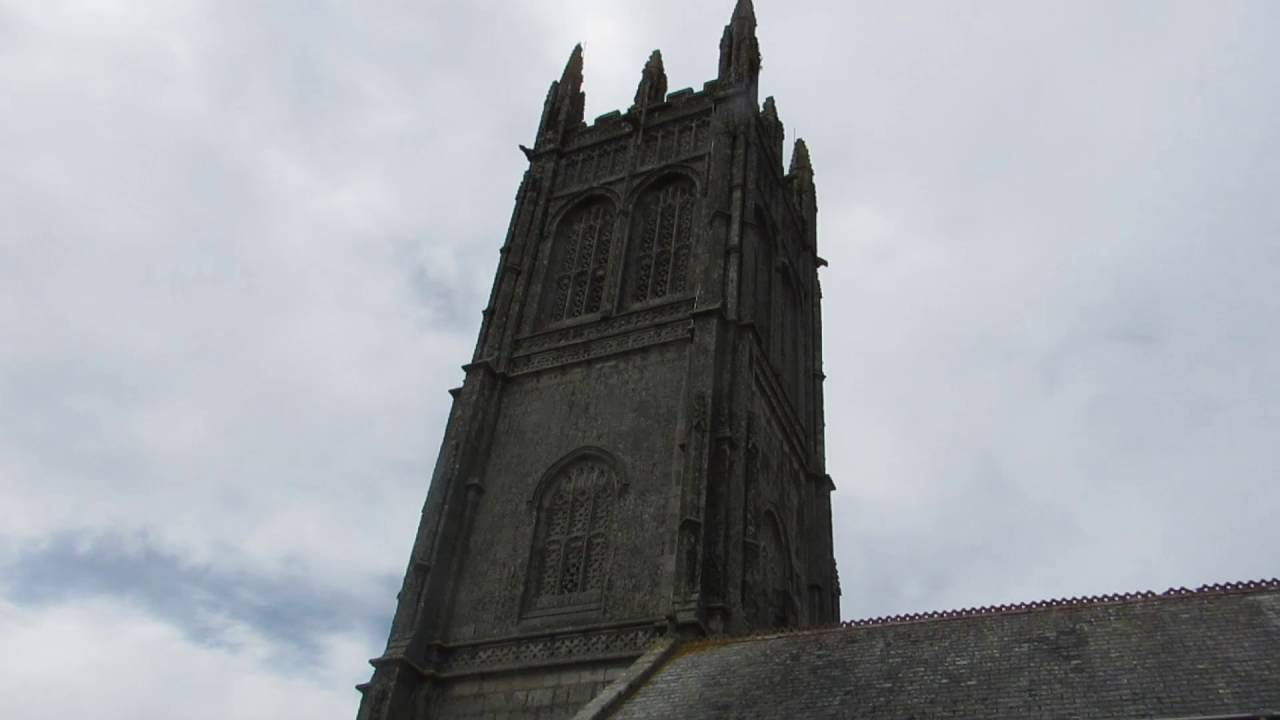 Probus church bells at four o-clock - YouTube