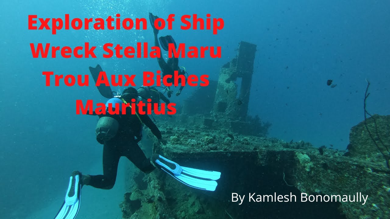 Stella Maru Exploration at Trou Aux Biches - YouTube