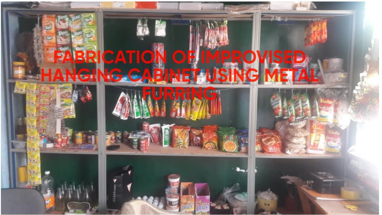 FABRICATION OF IMPROVISED HANGING CABINET USING METAL FURRING - YouTube