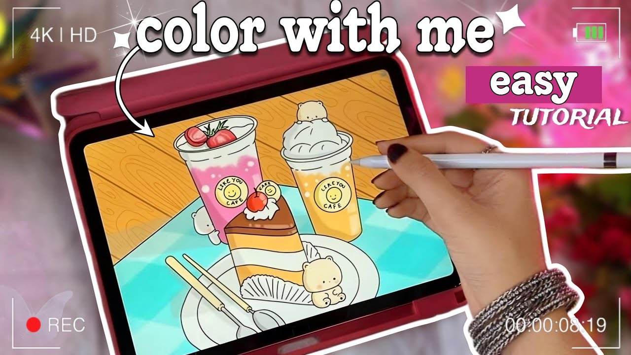 Digital Art Color With Me | Relaxing Coloring Session + Tips for ...